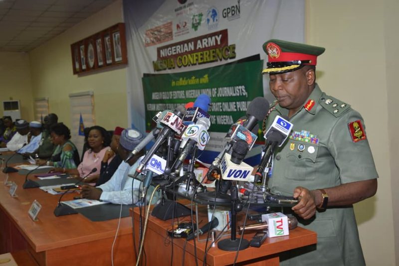 Nigerian Army Media Conference: Text of Address by DAPR Brig Gen SK ...