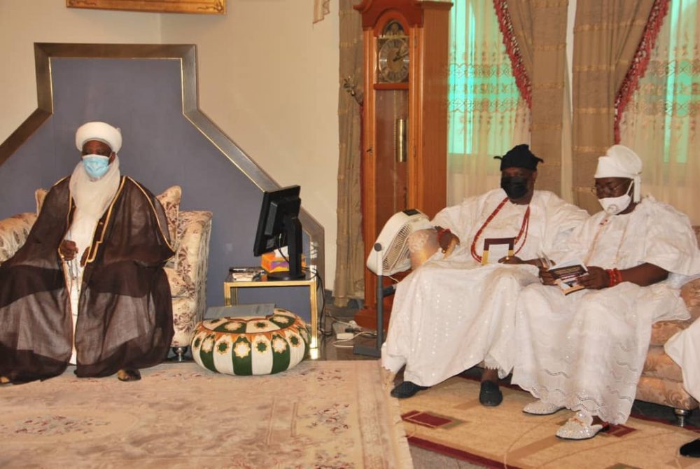 As Oba Aderemi, the Atayero of Aramoko Kingdom and Sardauna Matasa ...